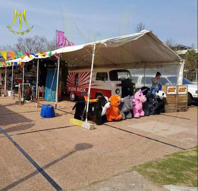 China Hansel children funfair plush battery operated zoo animal toys ride for kids for sale
