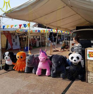 China Hansel amusement mall ride on toys plush electric animal scooters for sale for sale