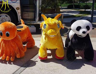 China Hansel hot-selling battery powered indoor kids plush riding animals for sale for sale
