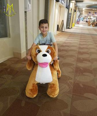 China Hansel amusement park ride motorized plush riding animals amusement park games factory for sale