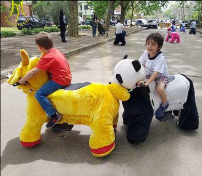 China Hansel amusement park outdoor baby ride on plush animals for sale for sale