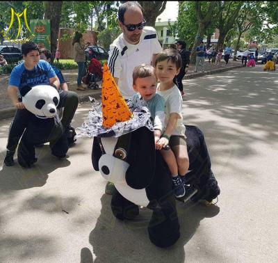 China Hansel plush four wheel amusement ride on stuffed animal scooter for sale for sale