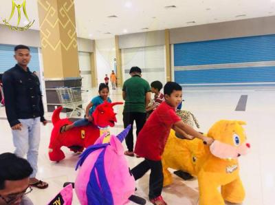 China Hansel kidscoin operated indoor rides electric mountable animals for birthday parties for sale