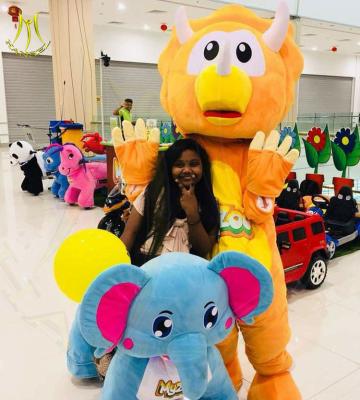 China Hansel  shopping center plush walking electric stuffed animals adults can ride for sale