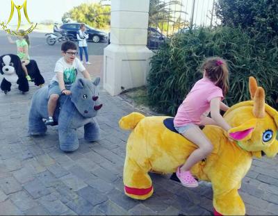 China Hansel entertainment games shopping mall electric mountable animal plush ride for sale