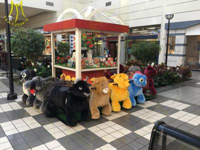 China Hansel unicorn motorized plush animal kids ride on unicorn toy for shopping center for sale