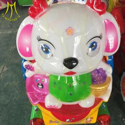 China Hansel hot selling amusement park equipment ride on fiberglass ride on animal for sale