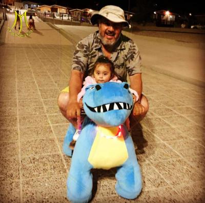 China Hansel amusement park outdoor electric mountable animal plush ride for sale