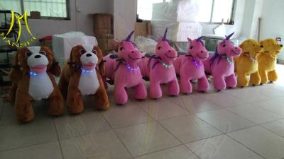 China Hansel hot selling kids walking battery operated ride on unicorn for mall for sale