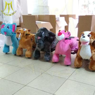 China Hansel amusement park stuffed battery animal kids electric rides on animal for sale