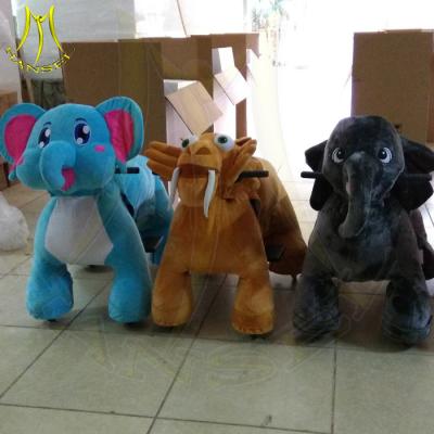 China Hansel hot sale electric mountable plush motorized animal for shopping mall for sale