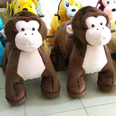 China Hansel electric kids entertainment plush electric animals scooter for mall for sale