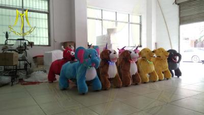 China Hansel outdoor playground plush walking electric stuffed animals adults can ride for sale