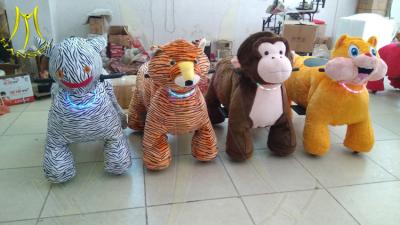 China Hansel Guangzhou wholesale kids battery  plush animal electric scooter moving toy electric ride on animal for sale