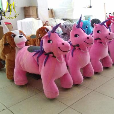 China Hansel amusement indoor electronic kids plush animals scooter for sale for sale