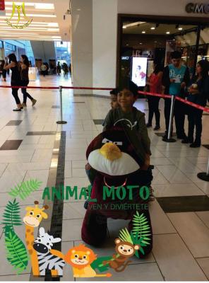 China Hansel  shopping mall animal cars battery operated plush animals scooters for family ride for sale