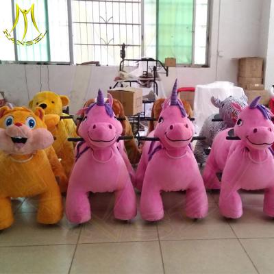 China Hansel amusement park children electric products walking stuffed animal rides for sale