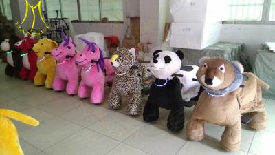 China Hansel  2018 new design animal electric ride large plush ride toy with coin for sales for sale