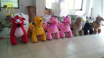 China Hansel outdoor park children ride factory electric stuffed animals adults can ride for sale