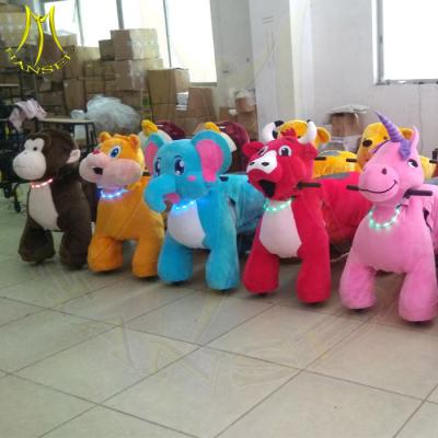 China Hansel hot selling stuffed electric children play game coin operated rides for sale