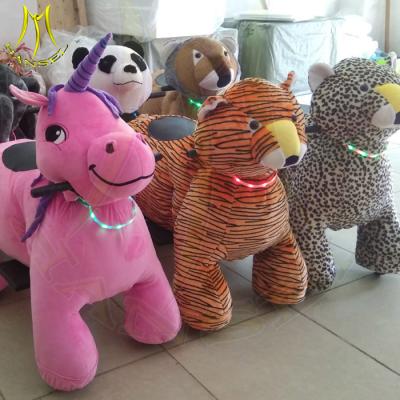 China Hansel amusement games children plush battery operated electric ride on animals for sale
