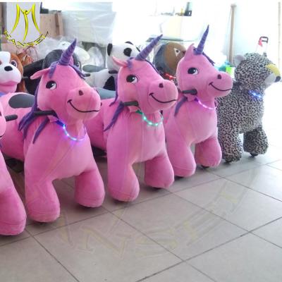 China Hansel amusement park games electric entertainment kids stuffed animal rides for sale