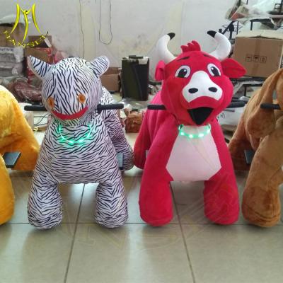 China Hansel coin operated mall ride on stuffed battery operated animal rides for sale