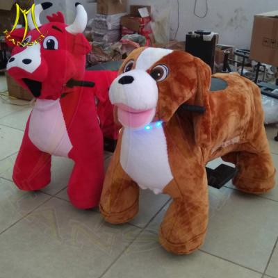 China Hansel hot selling battery operated drivable stuffed electric animal scooter for sale