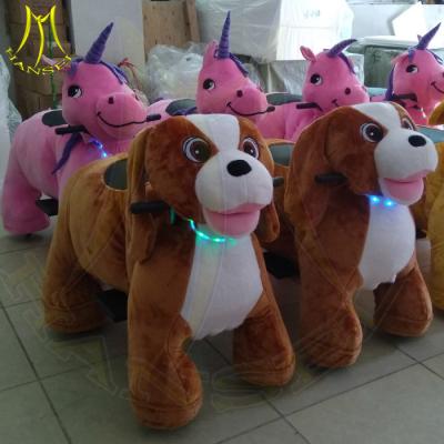 China Hansel amusement indoor and outdoor walking electric plush animal rides for sale