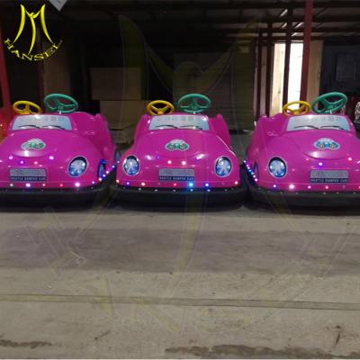 China Hansel amusement park mini electric cars kids token operated bumper cars for sale