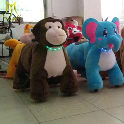 China Hansel electric funfair plush battery operated stuffed animal toys ride for sale