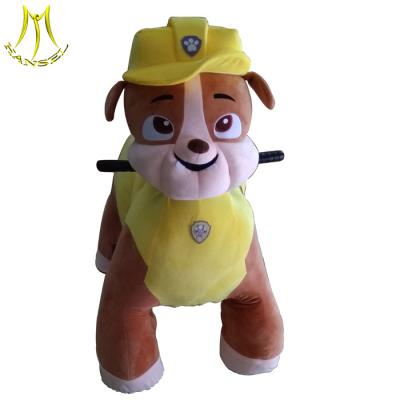 China Hansel  Popular battery operated plush electrical animals dog car for kids parties for sale