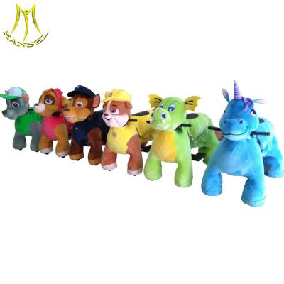 China Hansel amusement park kids ride on electric indoor stuffed animals for sale for sale
