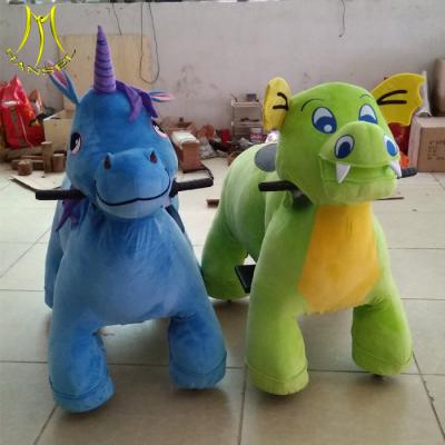 China Hansel shopping mall kids plush animal scooter rides electric dinosaur toy park for sale