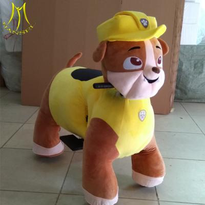 China Hansel new coin operated kids toy ride walking ride on animal paw patrol for sale