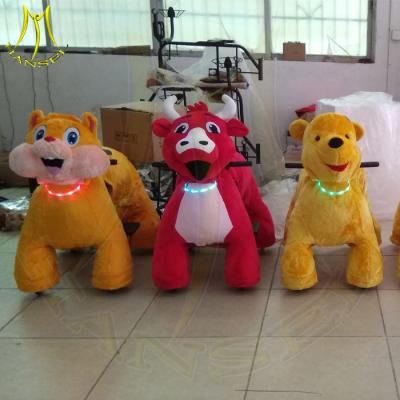 China Hansel amusement park playground games stuffed ride on animals for sale