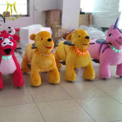 China Hansel hot selling electric walking battery operated plush animal rides for sale