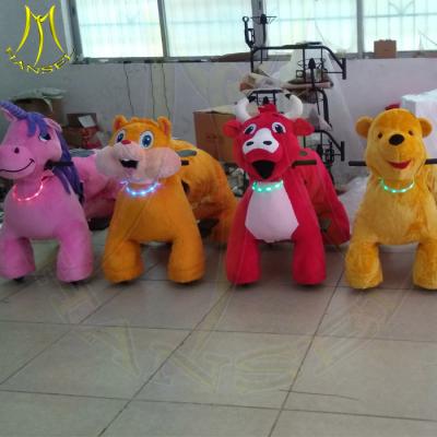 China Hansel amusement park electric children play game coin operated ride on animals for sale