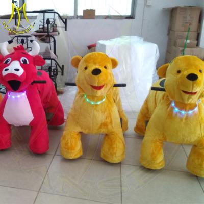 China Hansel amusement park games electric walking plush animals rides for sale