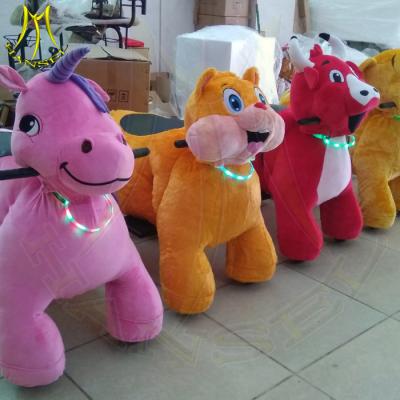China Hansel amusement park electric walking battery operated plush animal for sale for sale