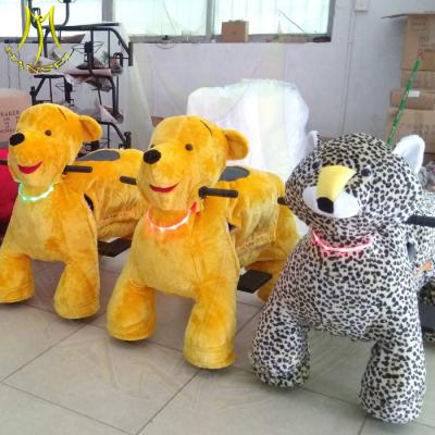 China Hansel entertainment battery operated walking plush electric animal car for sale