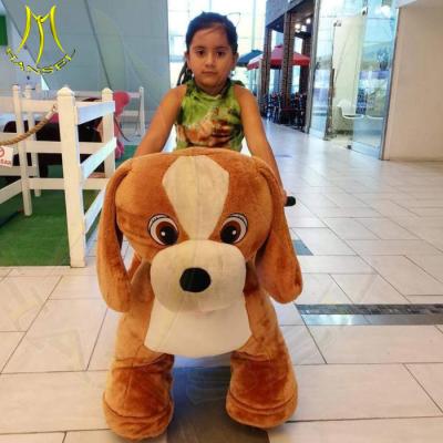 China Hansel hot selling stuffed coin operated kids car electric animal scooter for sale