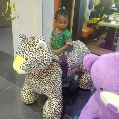 China Hansel kids entertainment equipment plush animal electric ride on toy for sale