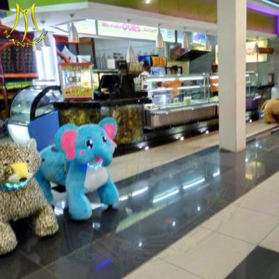 China Hansel amusement game machine stuffed animal electric ride on furry animal for sale