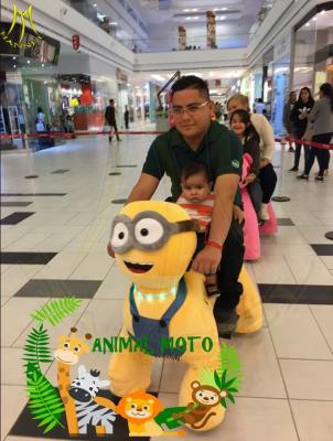 China Hansel   entertainment outdoor walking plush animal electric scooter for kids for sale