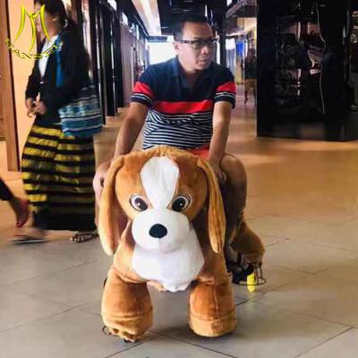 China Hansel Amusement park indoor plush animal electric kids ride toys for sale