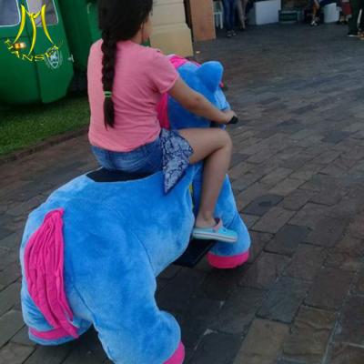 China Hansel plush animal electric riding animals for kids dinosaur for commercial use for sale