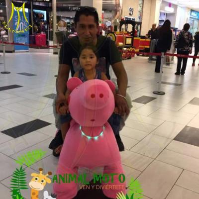 China Hansel amusement park electric children ride on stuffed animal cars for sale