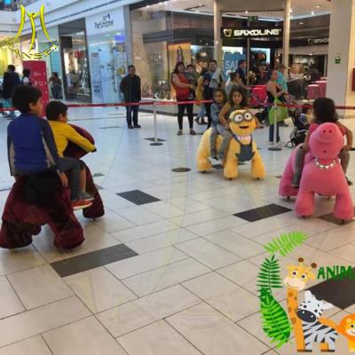 China Hansel amusement walking coin operated ride on electric stuffed animals for sale