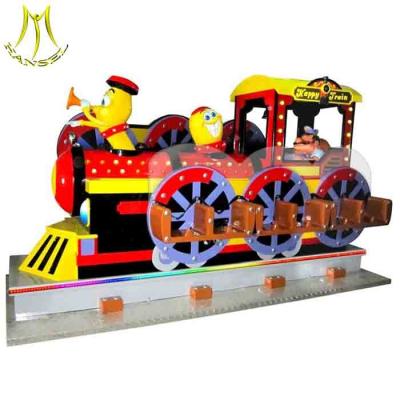 China Hansel amusement park fiberglass electric carousel kids ride on toys for sale